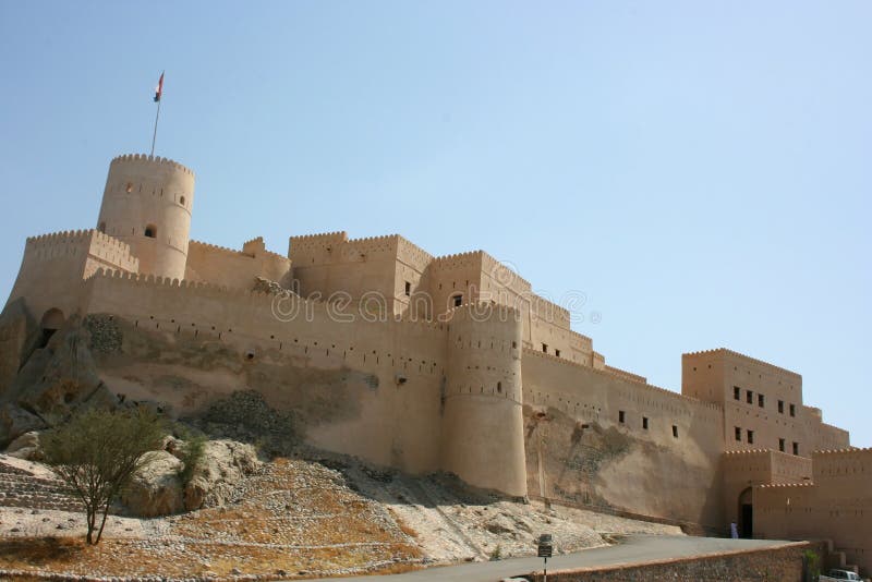 Sawadi Fort stock image. Image of defense, desert, kisra - 14764333