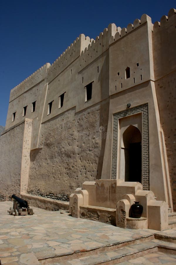 Sawadi Fort stock image. Image of defense, desert, kisra - 14764333