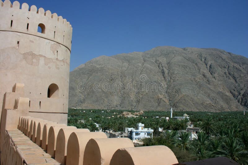 Sawadi Fort stock image. Image of defense, desert, kisra - 14764333