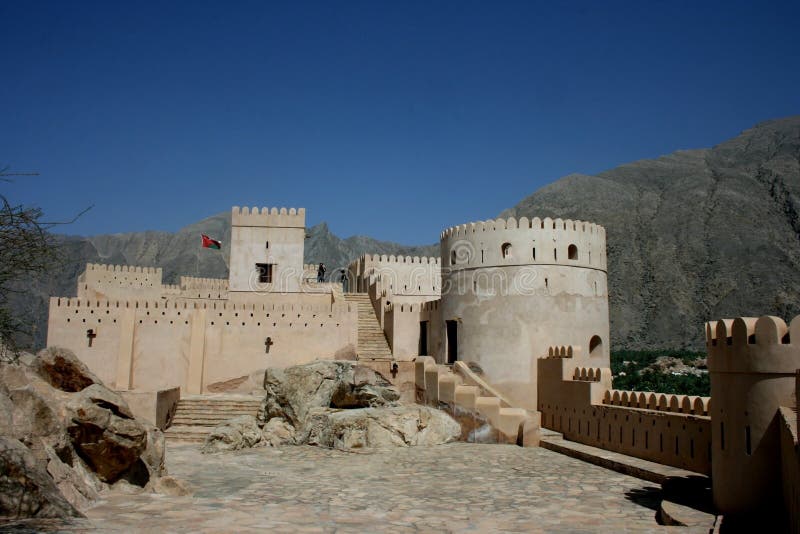 Sawadi Fort stock image. Image of defense, desert, kisra - 14764333