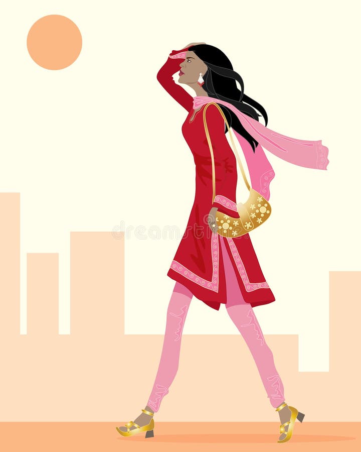 Salwar Stock Illustrations – 561 Salwar Stock Illustrations, Vectors ...