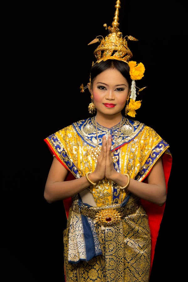 Sawasdee stock image. Image of young, cultural, handmade - 21233543