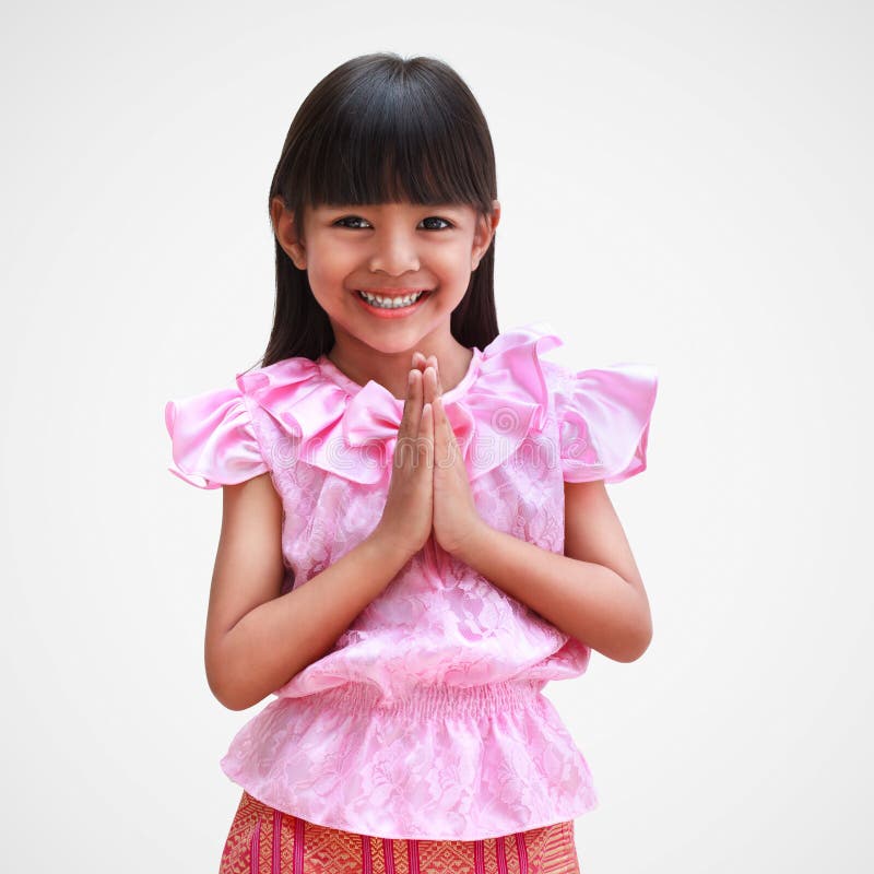 Sawasdee stock image. Image of friendly, adult, traditional - 32046467