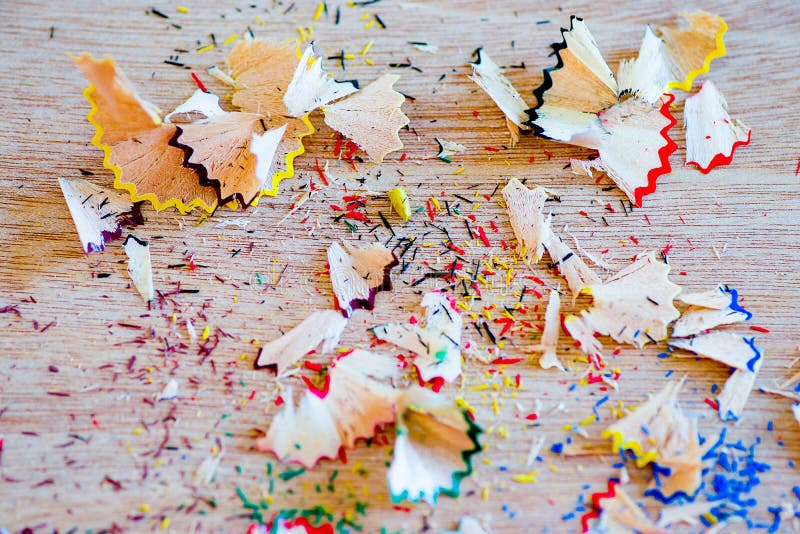 Sawdust from Pencils Close Up Stock Image - Image of color, concept ...