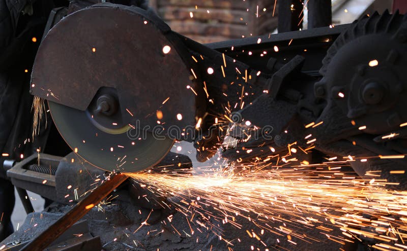 Sawing metal stock photo. Image of manual, technology - 17016226