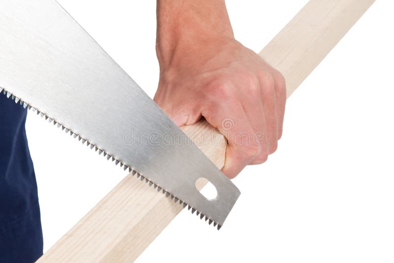 Sawing wood stock image. Image of male, material, tool - 16358523