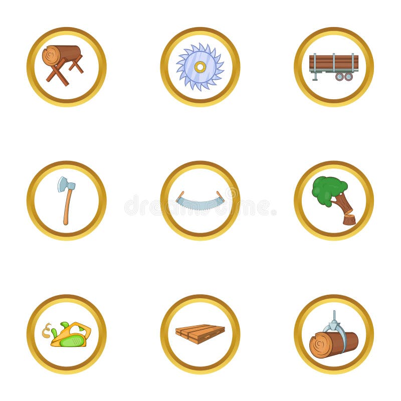 Sawmill Icon. Milling Cutter Symbol. Vector Isolated on White. Stock ...