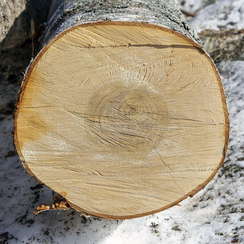 Sawn log end face stock photo. Image of mature, closeup - 216412980