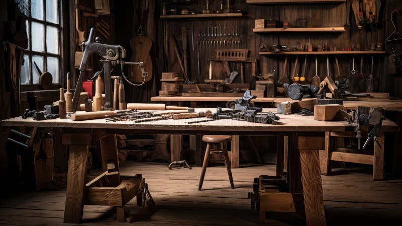 Saws tool table stock illustration. Illustration of solid - 327541224