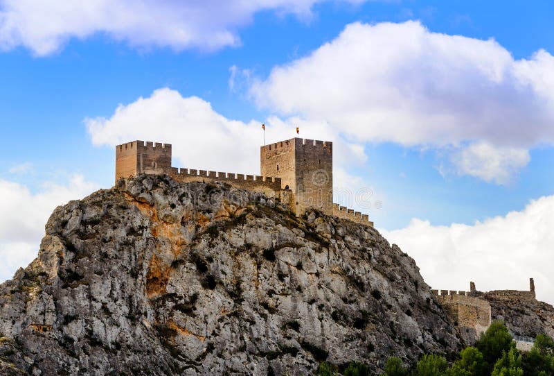 Sax Castle stock photo. Image of spain, alicante, copy - 40693952