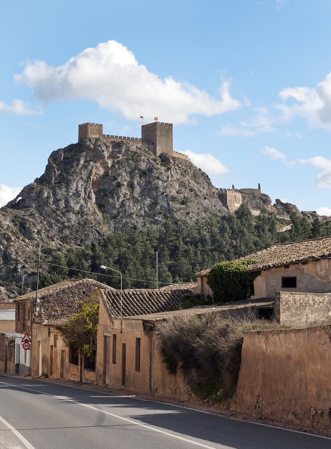 Sax Castle Spain stock photo. Image of province, valencian - 24576722