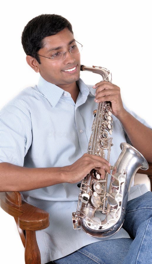Sax Player stock photo. Image of alto, music, black, people - 22323910