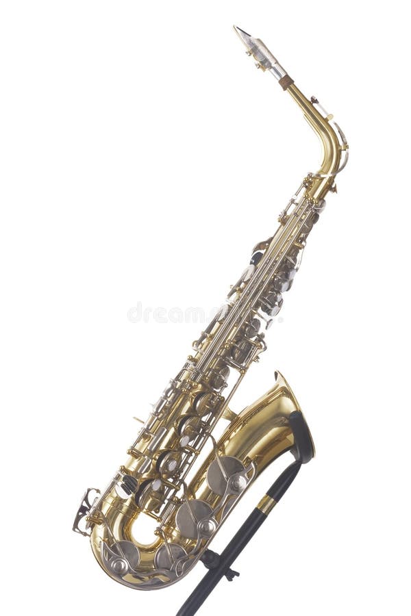 Extreme Close Up of Saxaphone Stock Image - Image of wind, saxaphone ...