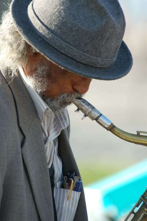 Saxaphone Man 3 stock image. Image of saxaphone, performer - 69699