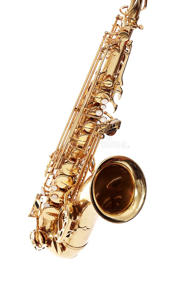 Saxofoon stock foto. Image of kleur, gouden, hoorn, achtergrond - 11565600
