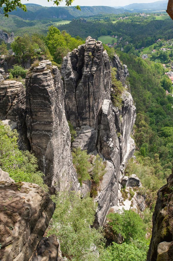 Saxon Switzerland National Park Stock Photo - Image of natural, bridge ...