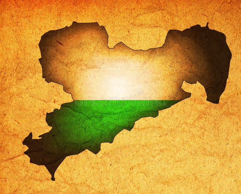 Saxony region map stock illustration. Illustration of europe - 183569182