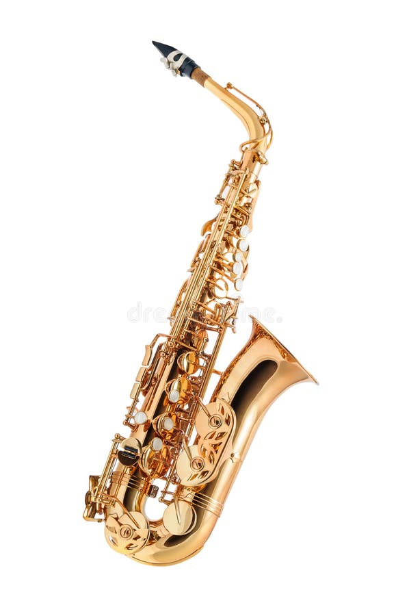 Saxophon stockfoto. Bild von nahaufnahme, taste, musik - 33453636