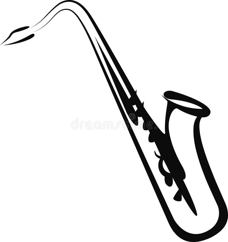 Saxophone stock vector. Illustration of sound, instrument - 15563119