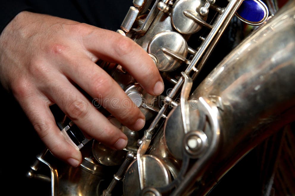 Saxophone stock photo. Image of saxophone, alto, play, diagonal - 886520