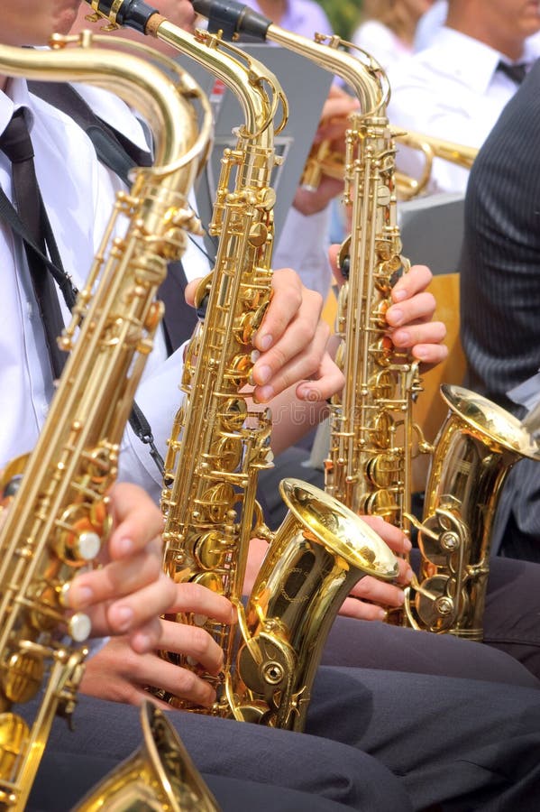 Saxophone background stock photo. Image of classical - 32436412