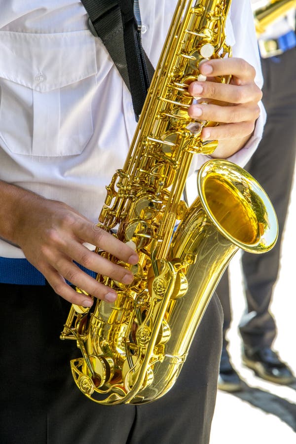 Saxophone stock photo. Image of classical, performer - 85010746