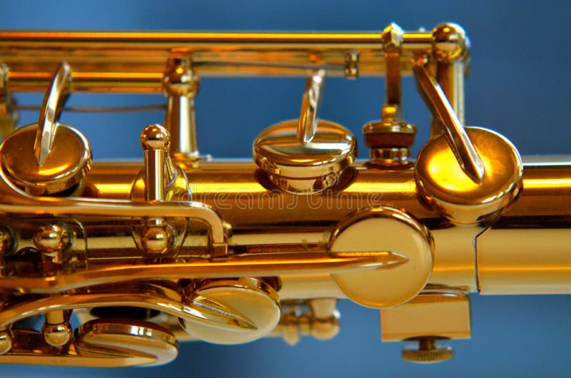 Saxophone detail stock photo. Image of wind, saxhorn - 37117978