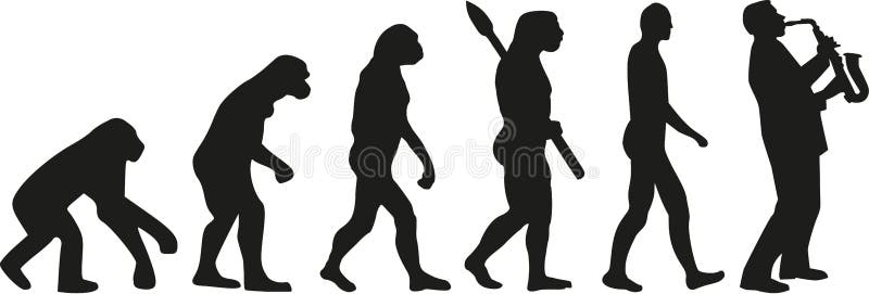Saxophone evolution music stock vector. Illustration of acoustic ...