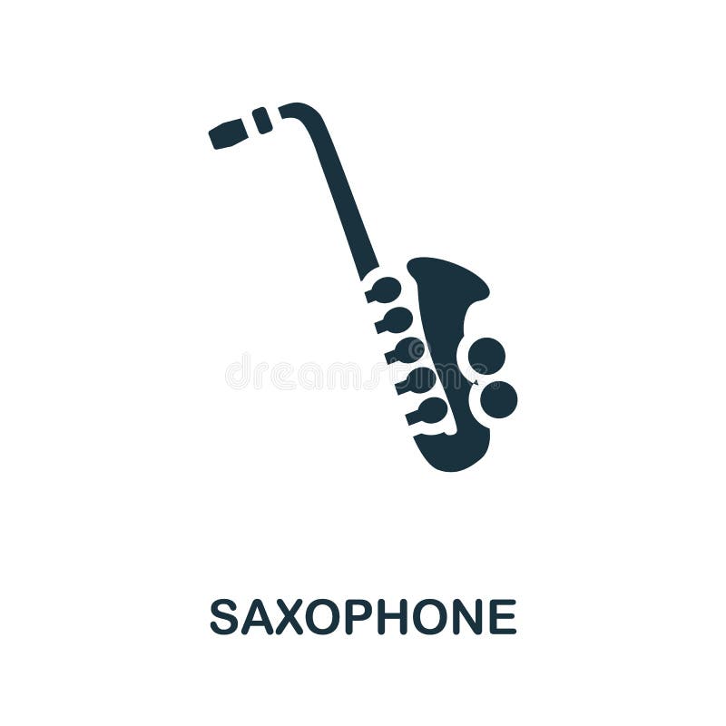 Saxophone Icon. Simple Element from Musical Instruments Collection ...
