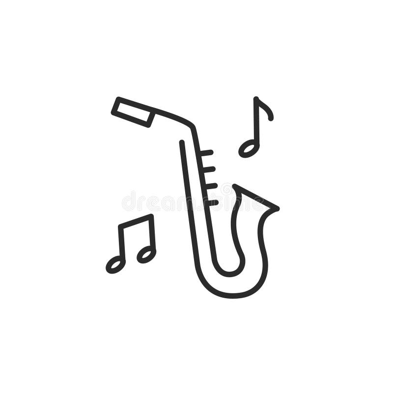 Saxophone icon stock vector. Illustration of artistic - 307864095