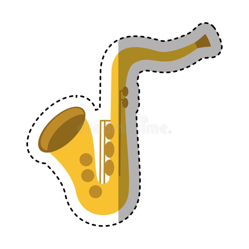 Saxophone Instrument Musical Icon Stock Vector - Illustration of ...