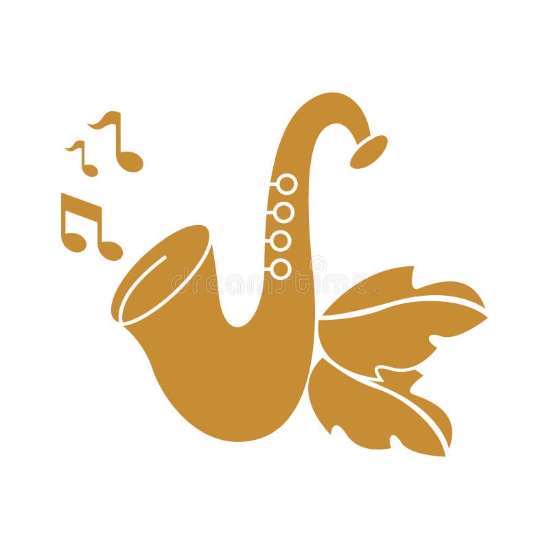 Saxophone logo icon design stock illustration. Illustration of classic ...