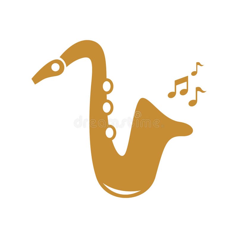 Saxophone logo icon design stock illustration. Illustration of acoustic ...