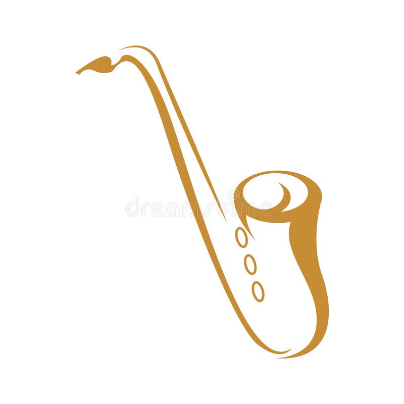 Saxophone logo icon design stock illustration. Illustration of style ...