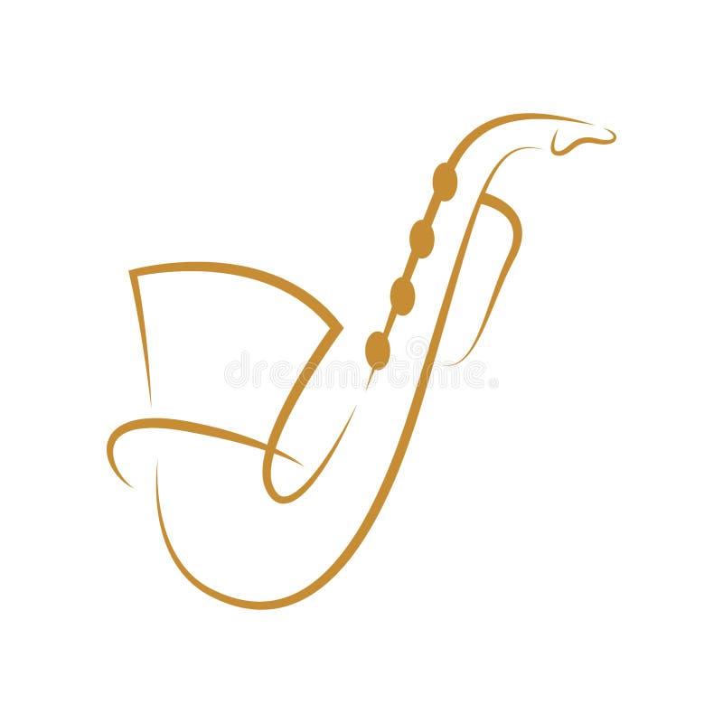 Saxophone logo icon design stock illustration. Illustration of jazz ...