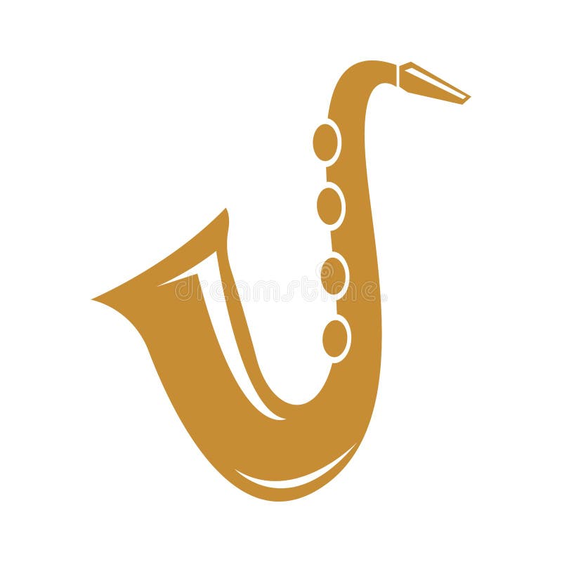Saxophone logo icon design stock illustration. Illustration of acoustic ...