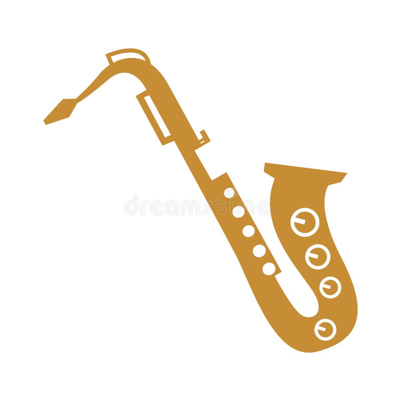 Saxophone logo icon design stock illustration. Illustration of ...
