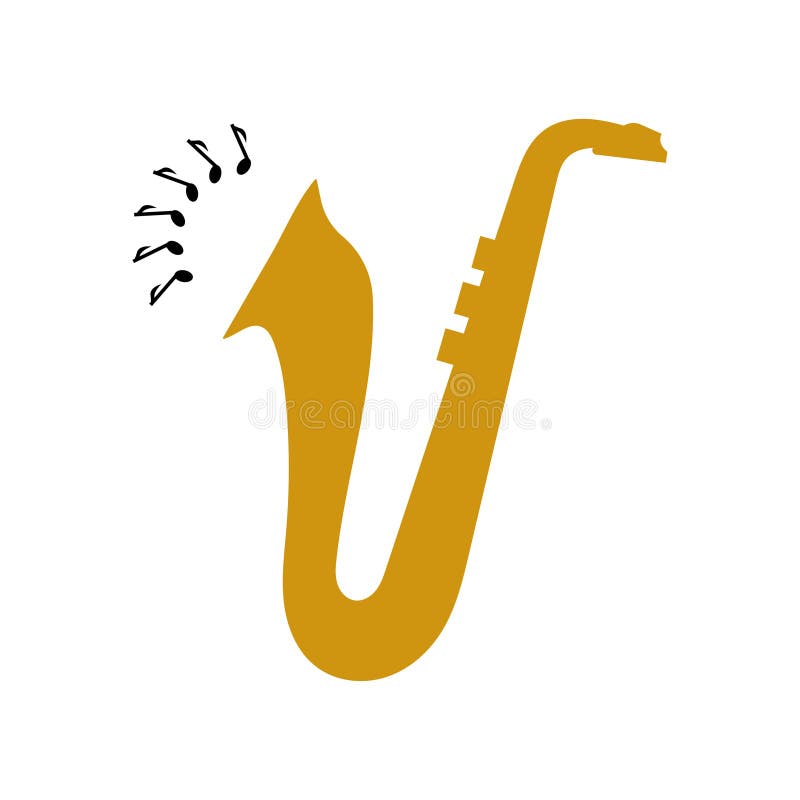 Saxophone logo stock vector. Illustration of symbol - 308548614