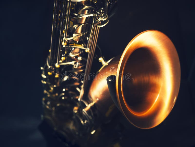 Saxophone Music Instrument Close Up Stock Image - Image of instrument ...