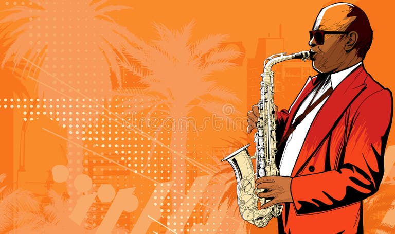 Saxophone Player Stock Illustrations – 5,730 Saxophone Player Stock ...