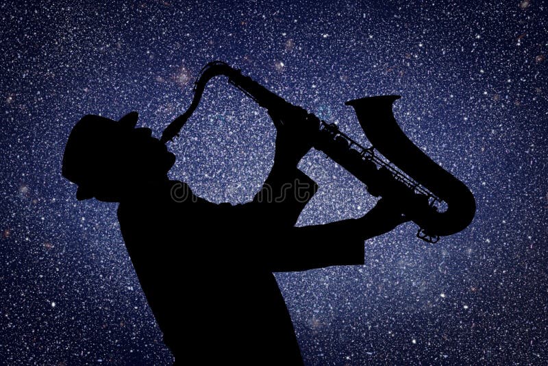 Saxophonist stock image. Image of musician, abstraction - 58197089