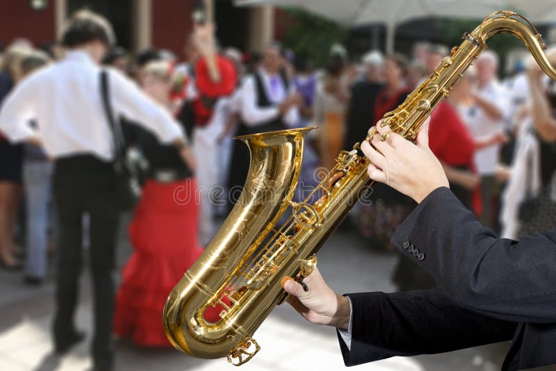 Saxophonist stock photo. Image of dance, musician, posing - 39873072