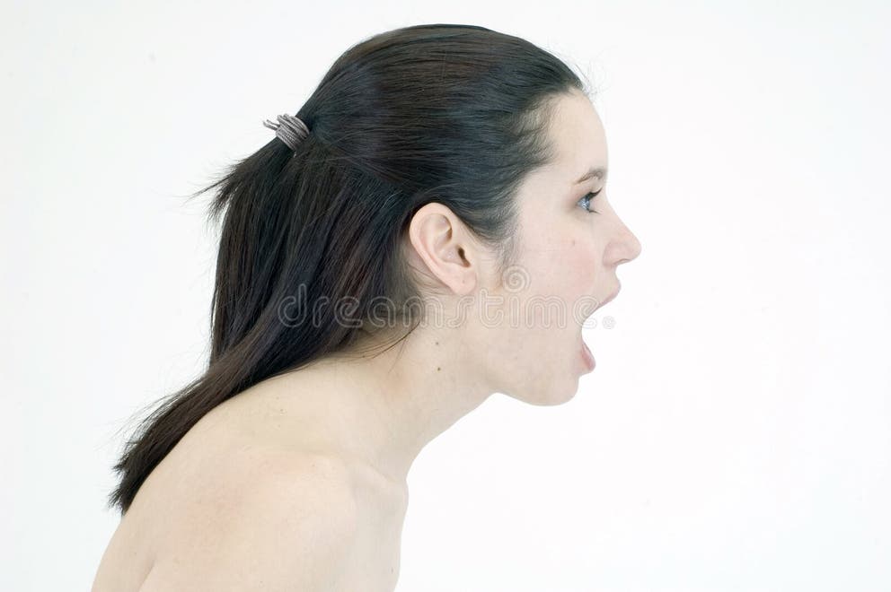 Say AAA! stock image. Image of pure, girl, attractive, young - 689925