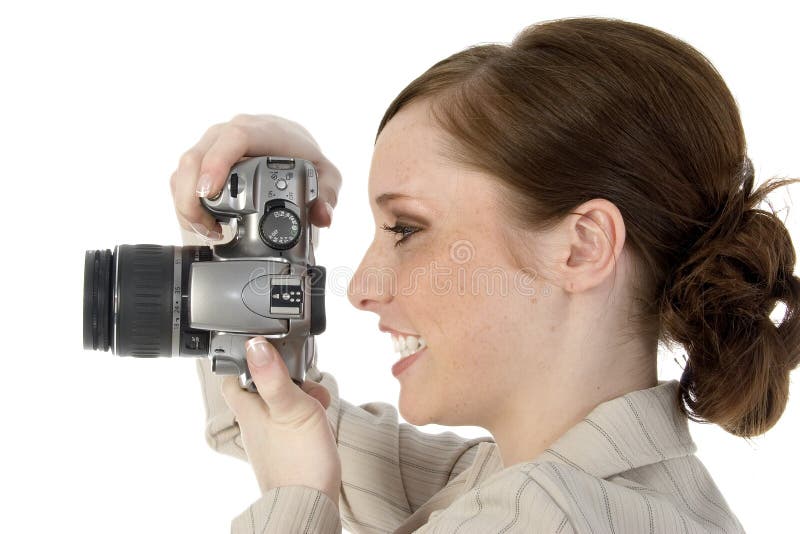 Say Cheese stock image. Image of person, female, hair, people - 756629