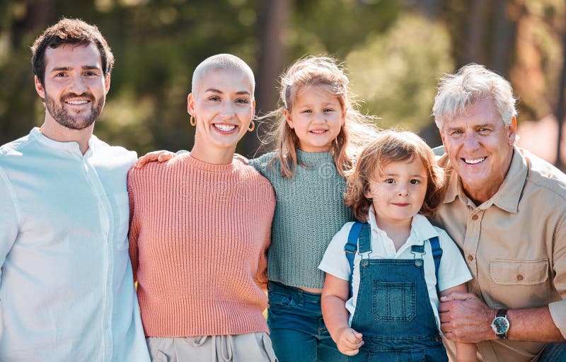 Say Cheese for the Family Portrait. a Multi-generational Family Posing ...