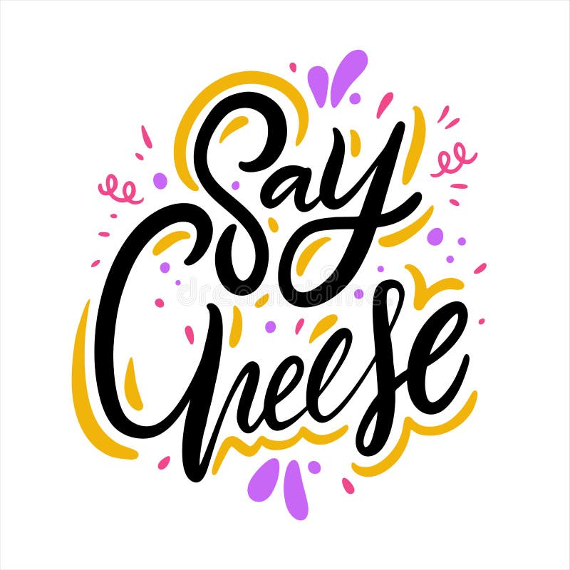 Say cheese ! stock illustration. Illustration of cheese - 5276889