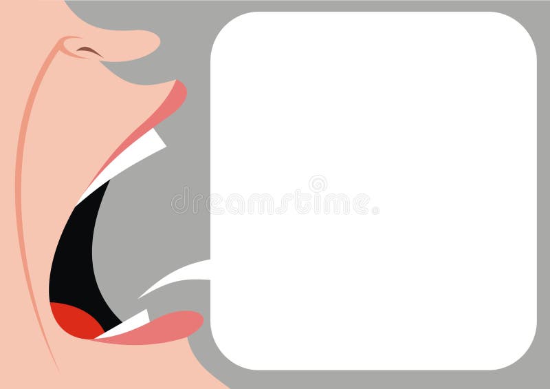 Say it ... communication stock vector. Illustration of color - 52583461