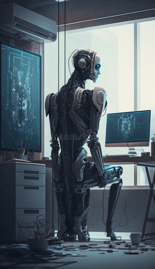 Cutting-Edge AI Chatbot with GPT Technology Stock Illustration ...