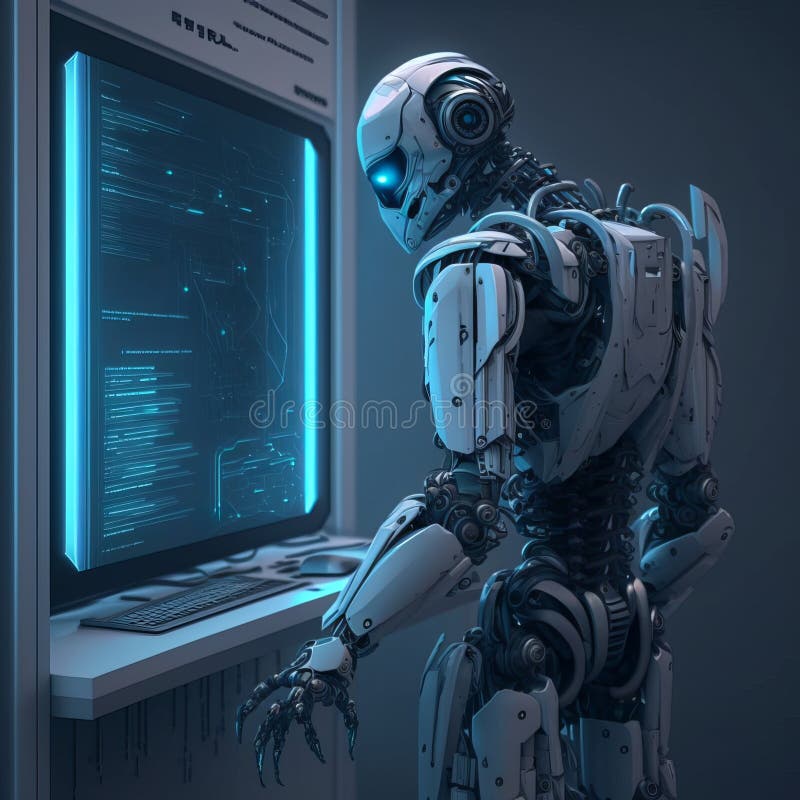 Cutting-Edge AI Chatbot with GPT Technology Stock Illustration ...