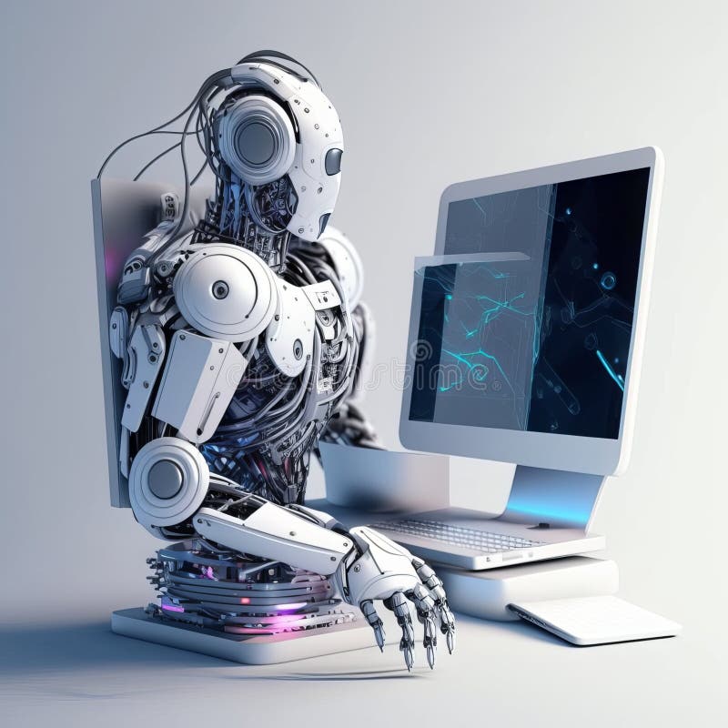 Cutting-Edge AI Chatbot with GPT Technology Stock Illustration ...